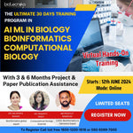 AI ML in Biology & Bioinformatics Summer Training Program — BioTecNika Store
