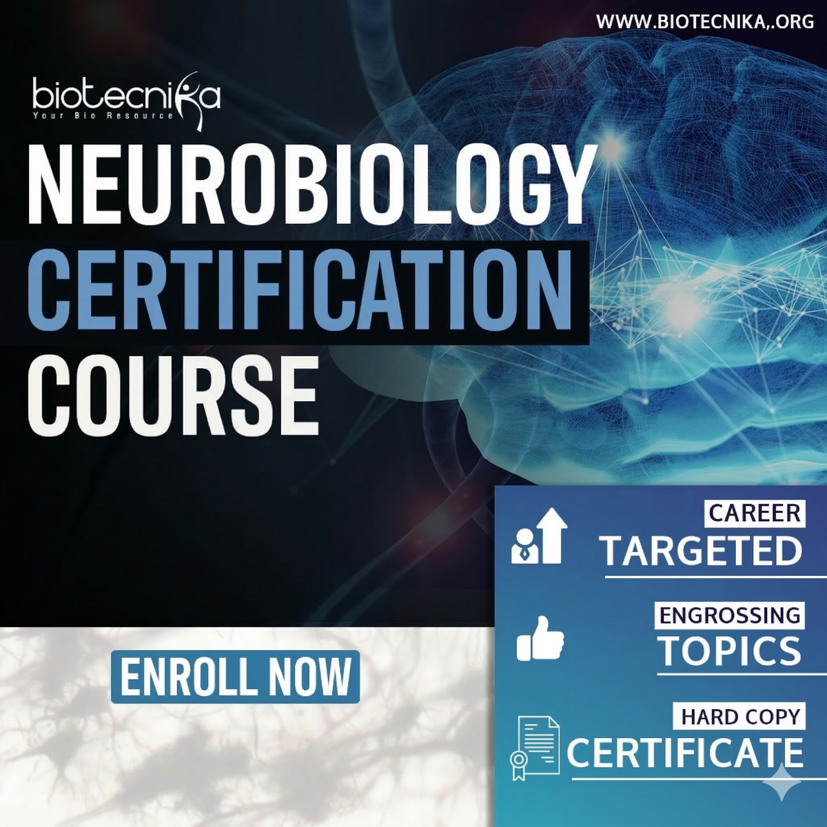 Neurobiology Certification Course — BioTecNika Store