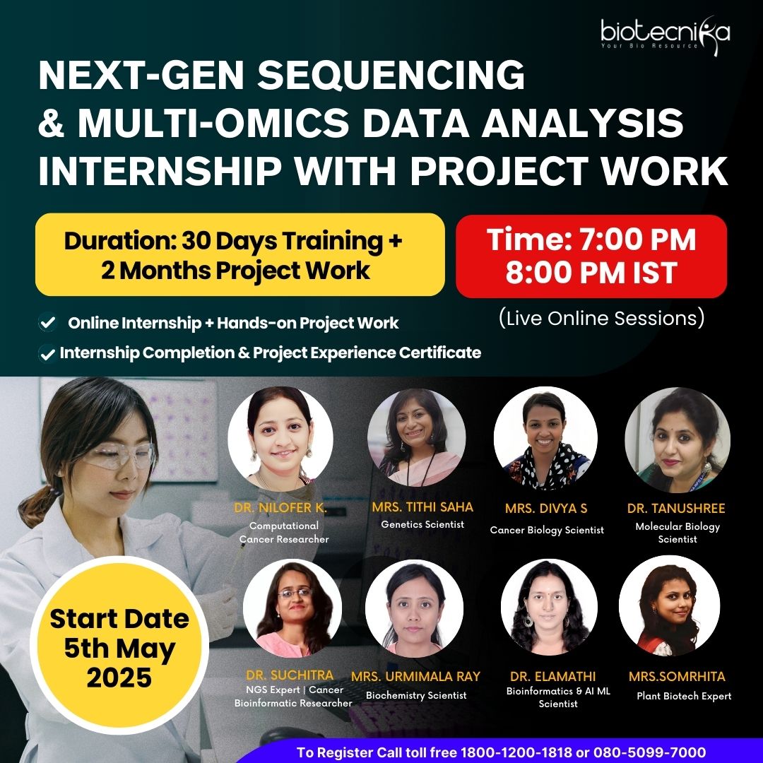 Next-Gen Sequencing & Multi-Omics Data Analysis Hands-On Internship wi — BioTecNika Store