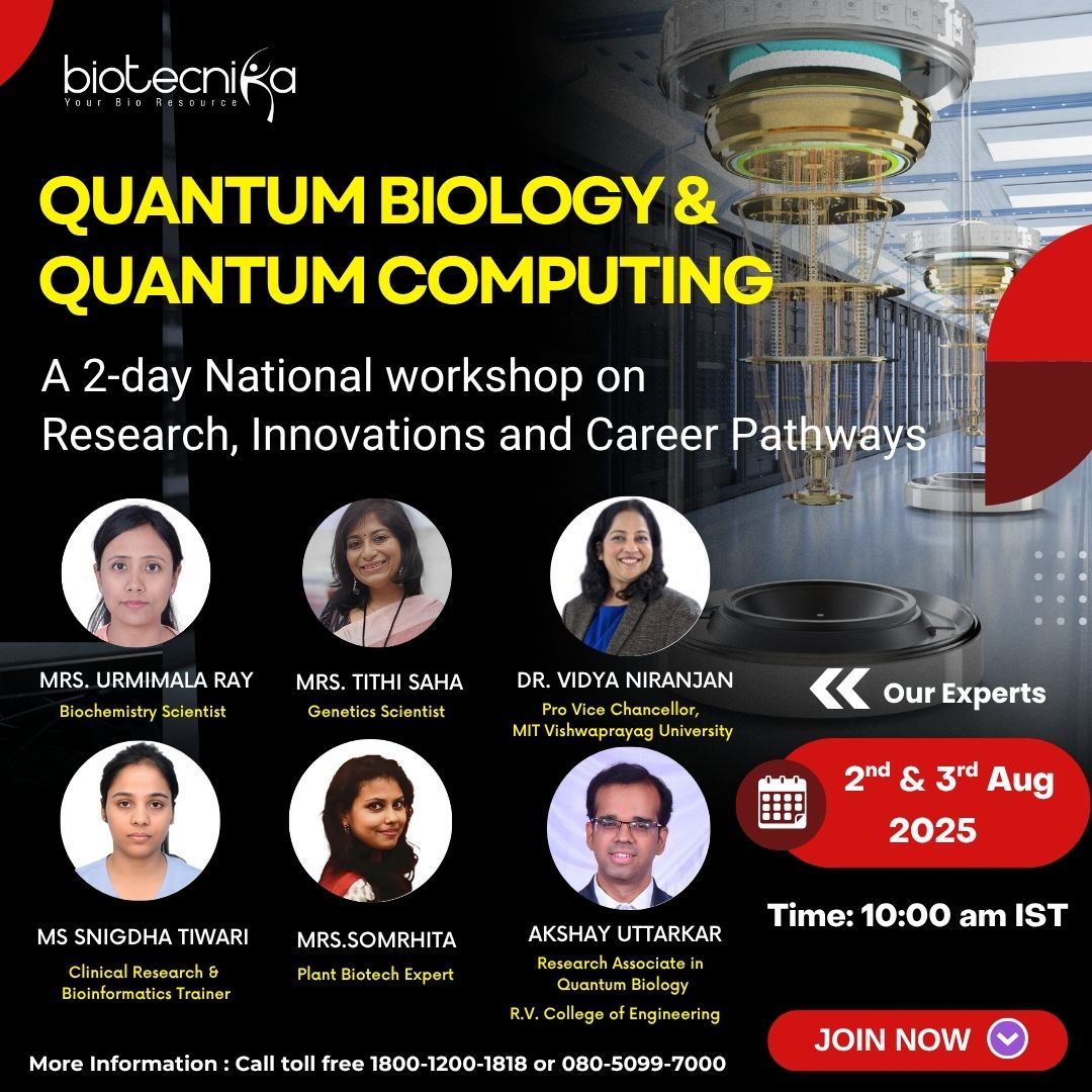 2 Day National Workshop on Quantum Biology and Quantum Computing - Res ...