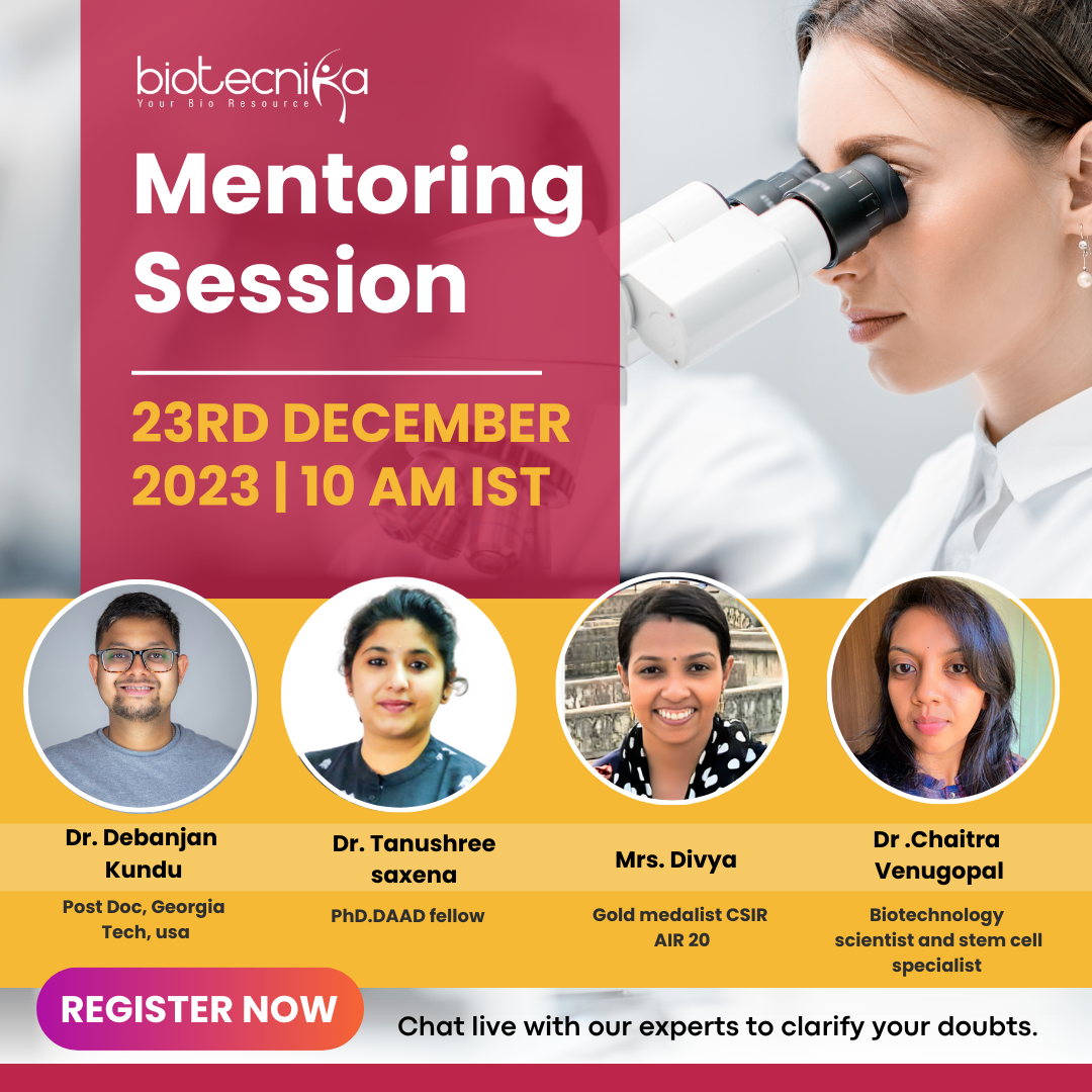 Career Guidance & Mentorship Program (CGMP) For Biotech / Life Science ...