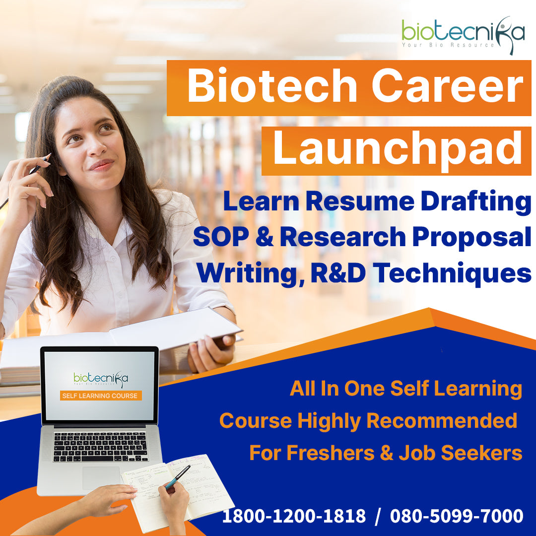 Biotech Career Launchpad Course: Learn Resume Drafting, SOP & Research ...