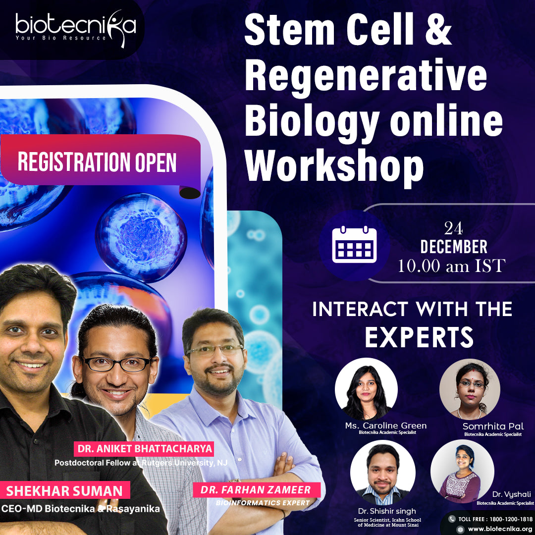 Stem Cell and Regenerative Biology LIVE Workshop — BioTecNika Store